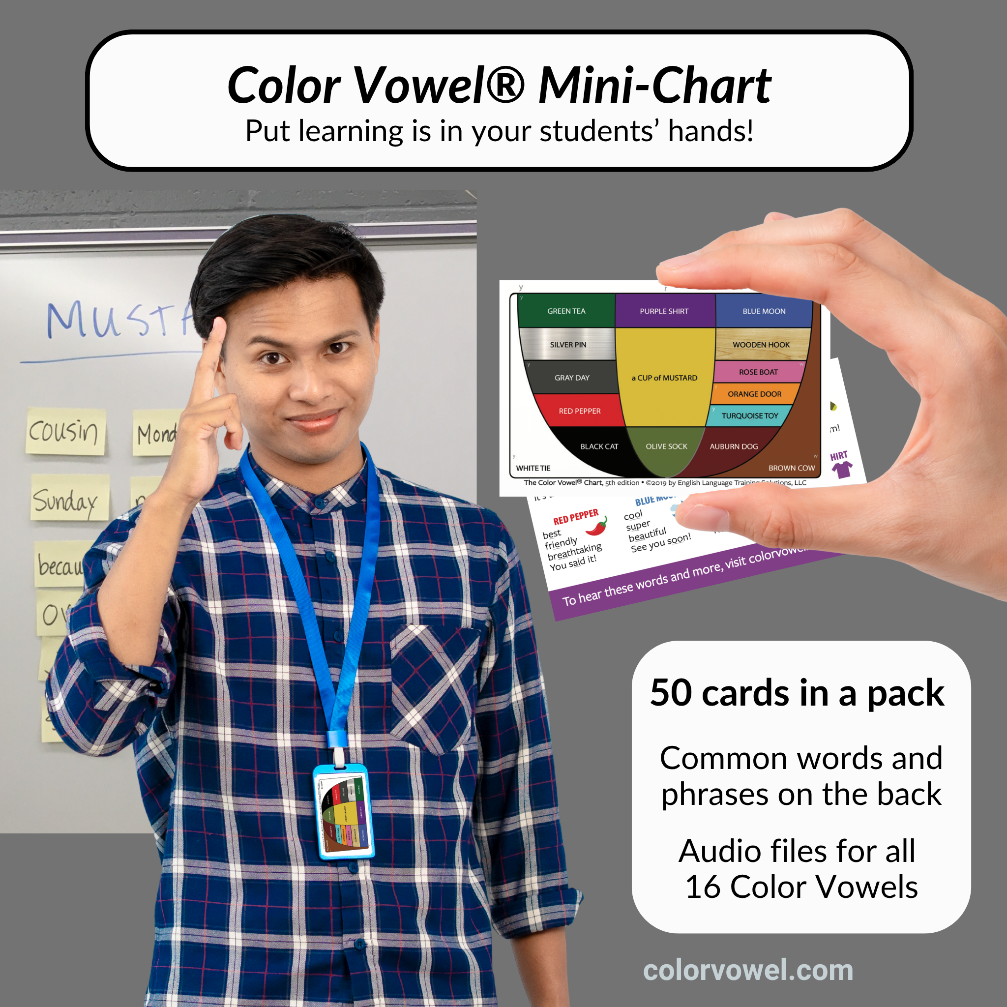 Mini-Charts, 5th edition, pack of 50 – Color Vowel®